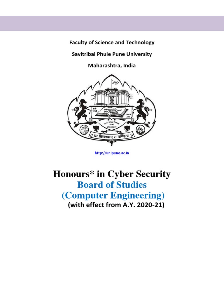 Honours in Cyber Security: Board of Studies (Computer Engineering ...