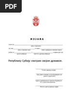 Izjava o Broju Clanova Domacinstva 1 | PDF