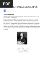 Historia de La Teoria de Grafos | PDF | Teoría de grafos | Informática teórica
