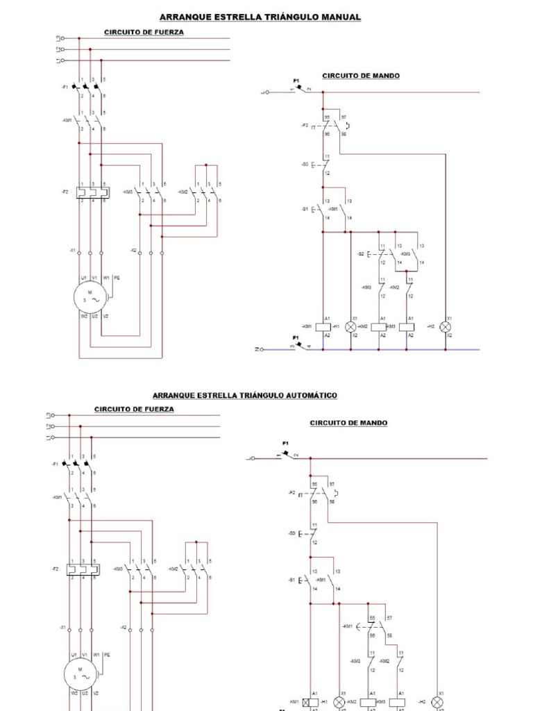 Esquema Estrella Triangulo Manual | PDF