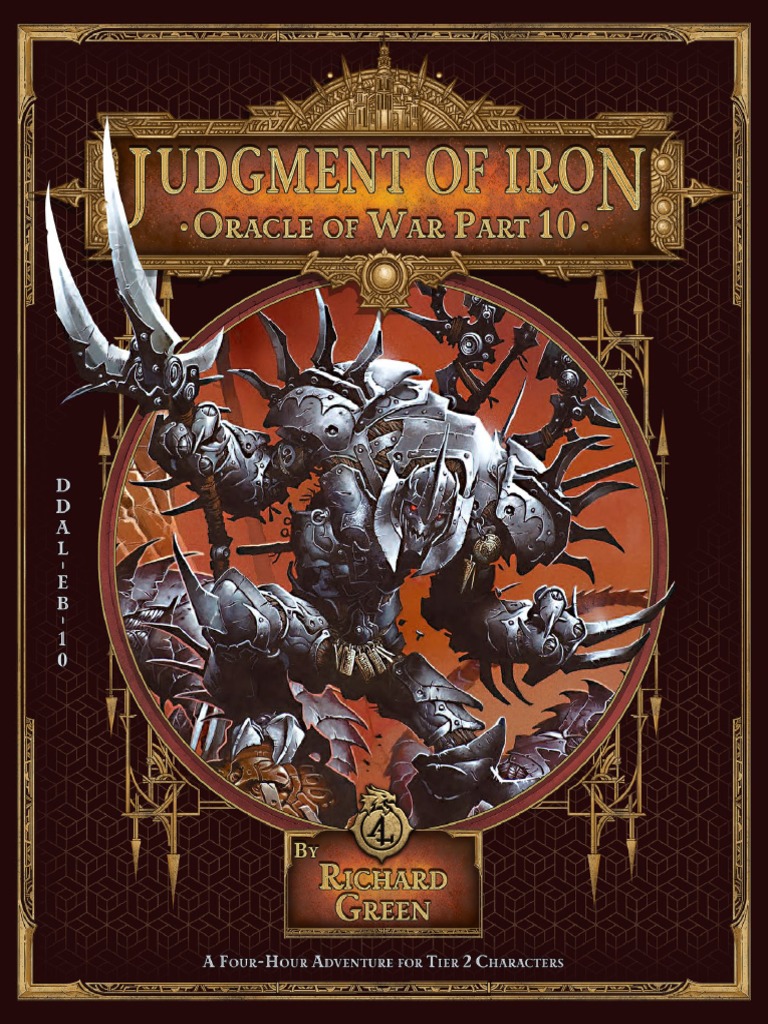 DDAL-EB-10 - Judgment of Iron | PDF | Dungeons & Dragons | Wizards Of The Coast