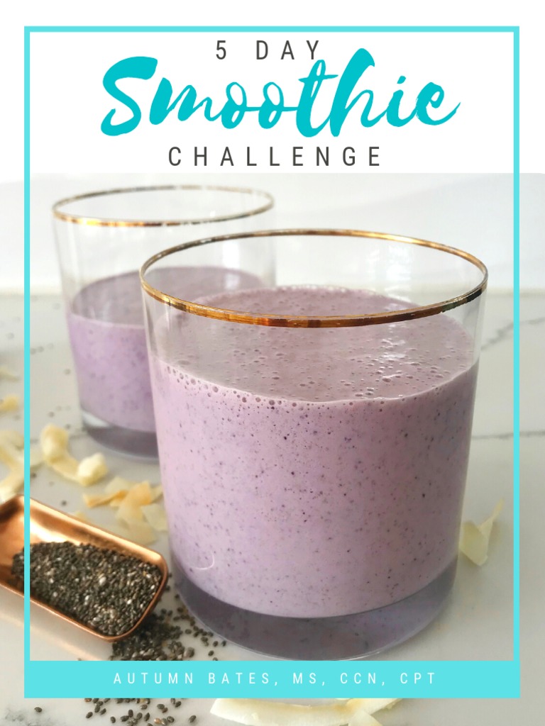 5 Day Free Smoothie Challenge | PDF | Smoothie | Chocolate