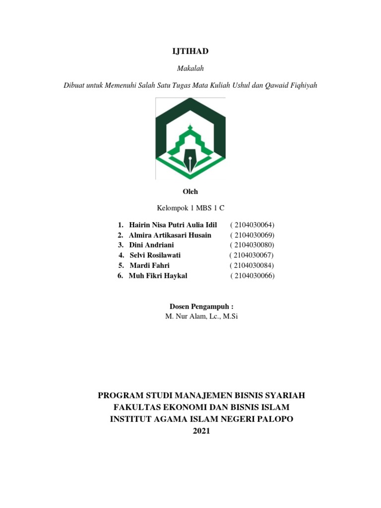 Makalah Ijtihad | PDF