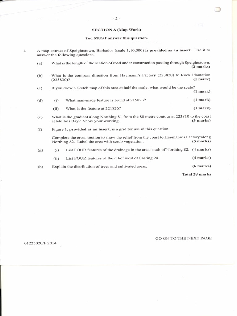 CSEC CXC Geography 2014 | PDF