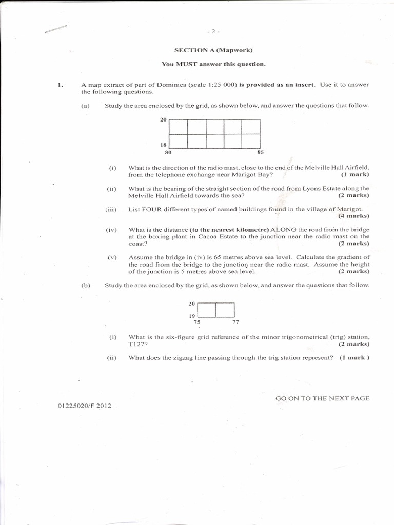 CSEC CXC Geography 2012 | PDF