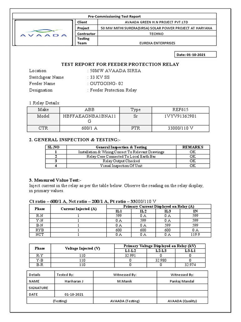 REF615 With Reverse Block | PDF | Power Engineering | Electric Power