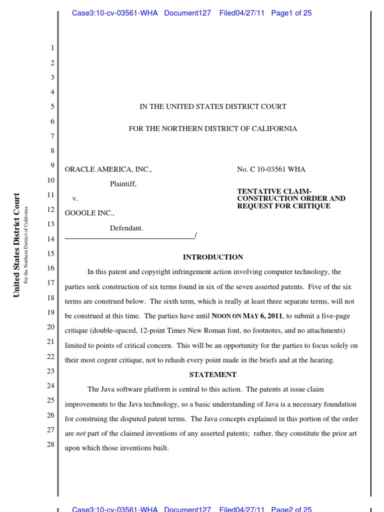 Alsup Claims Order | Download Free PDF | Source Code | Java ...