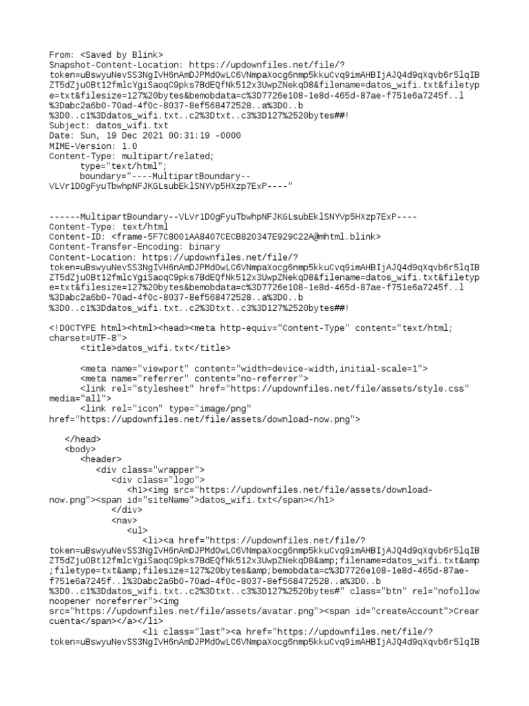 Datos Wifi | PDF | Notation | Computer File