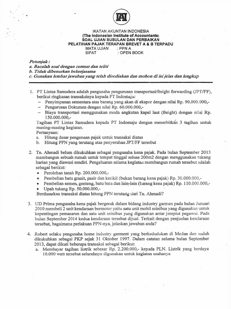 PPN A | PDF | Bisnis | Pengelolaan Keuangan & Uang