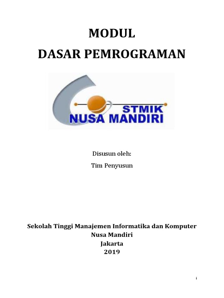 Modul Dasar Pemrograman | PDF