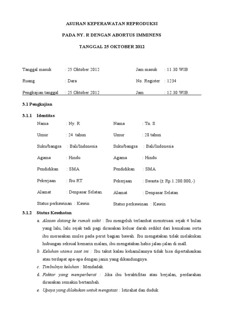 Asuhan Keperawatan Kasus | PDF