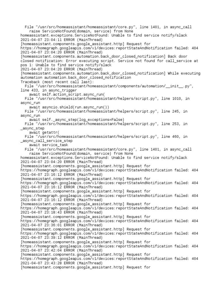 Home-Assistant Logs | PDF | Computing | Computer Networking