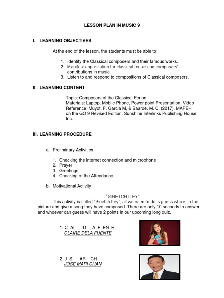 Classical Composers and Their Works | PDF | Classical Period (Music ...
