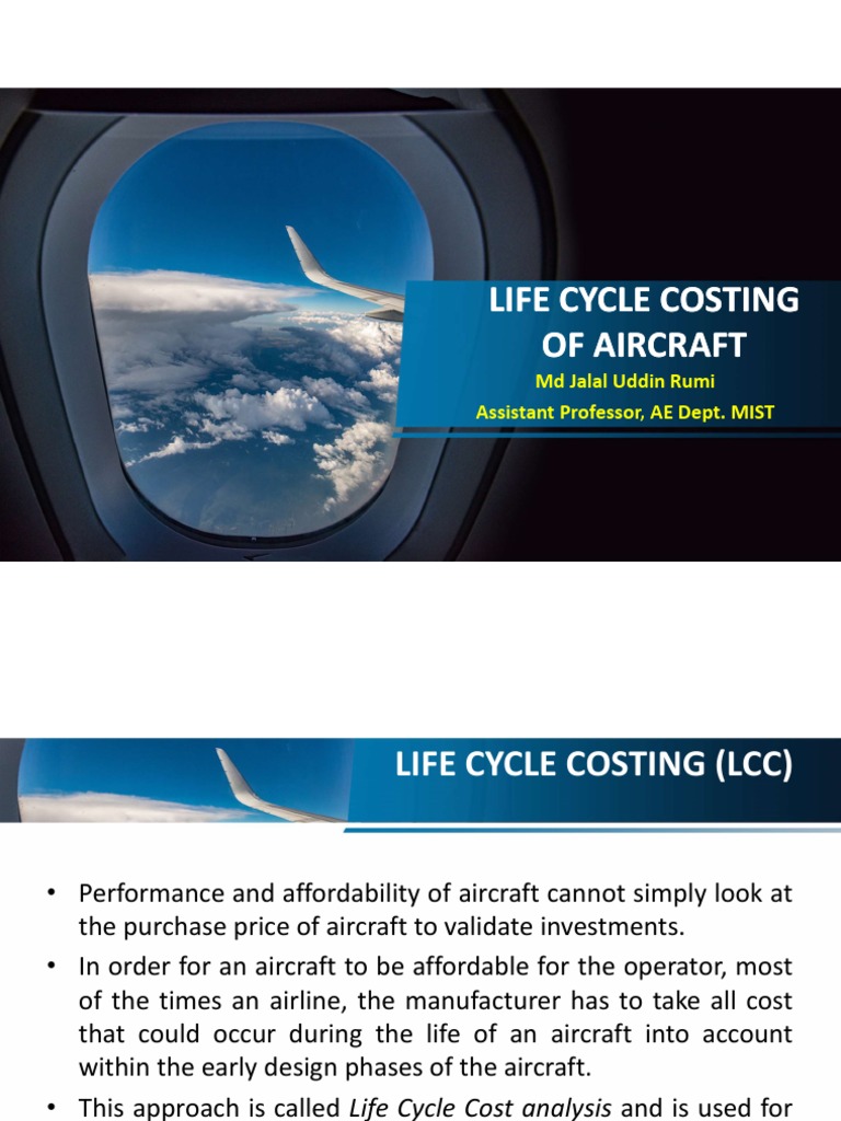 Aircraft Life Cycle Costing Analysis | PDF | Product Lifecycle | Design
