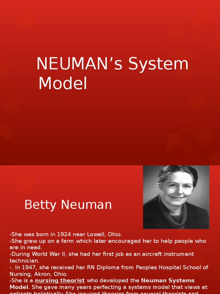 Neuman's System Model Overview | PDF | Stress (Biology) | Preventive ...