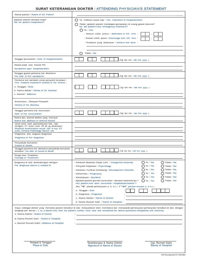 Formulir Generali Dokter | PDF