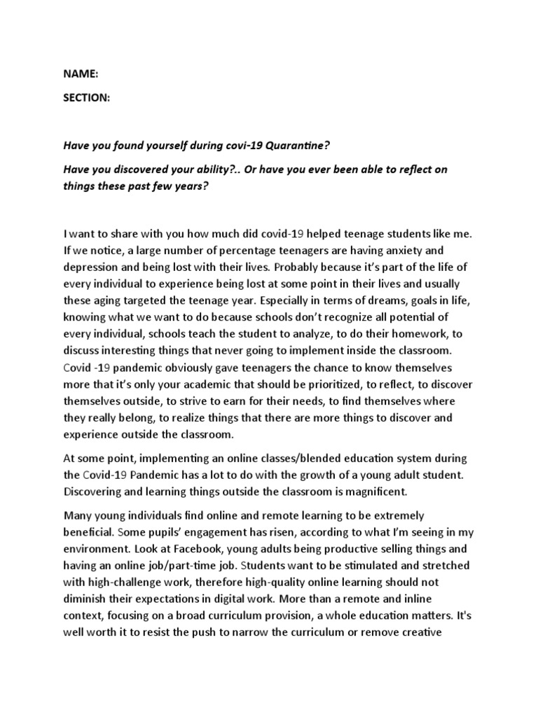 Position Paper About Online Classes Pdf Educational Technology