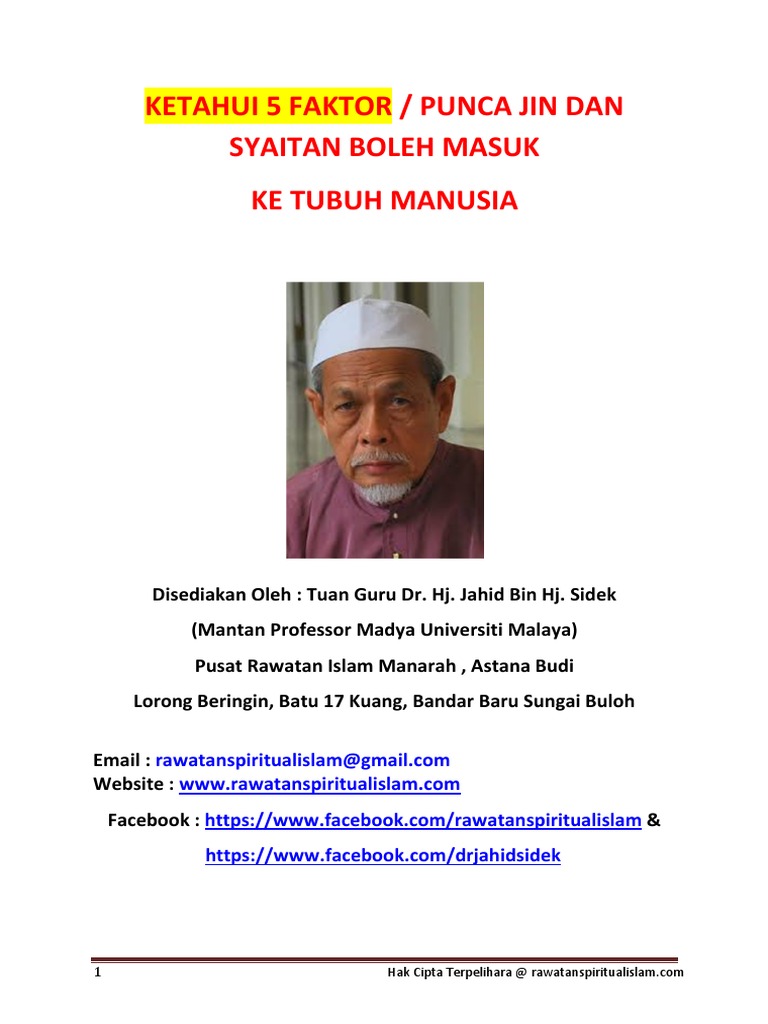 3 5 Faktor JIN Dan Syaitan Masuk Ke Tubuh | PDF | Pengembangan Diri ...