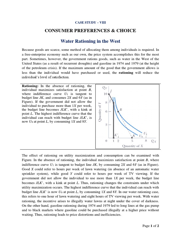 Case-Study (3) Water Rationing in The West | PDF | Utility | Rationing