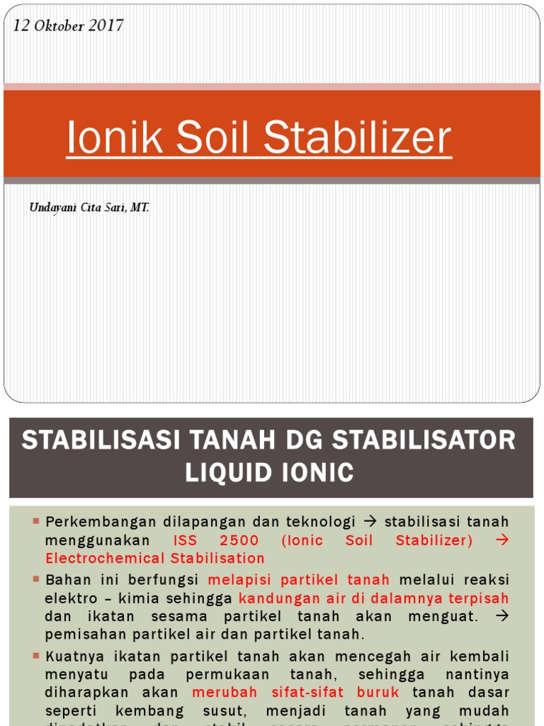 5-Ionik Stabilizer | PDF