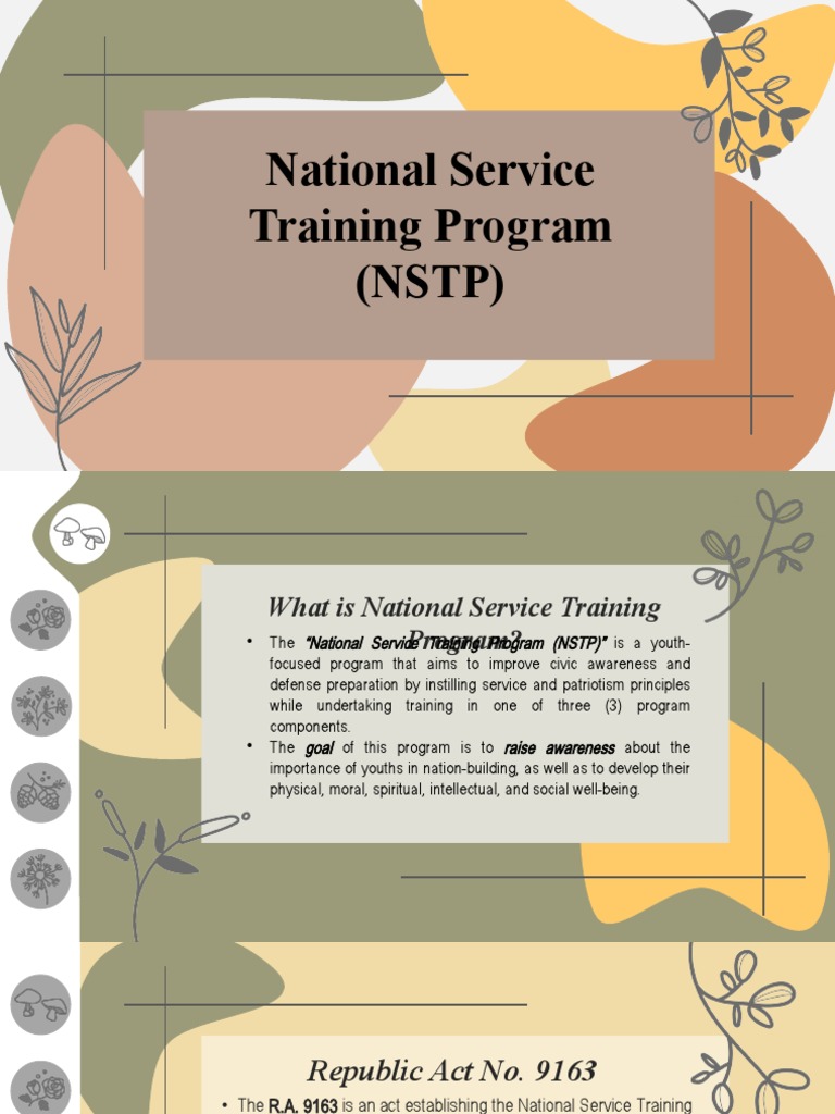 National Service Training Program (NSTP) | PDF | Government