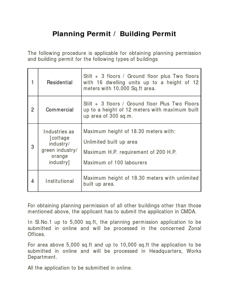 Procedure - GCC - Building Permit | PDF | Architect | Building