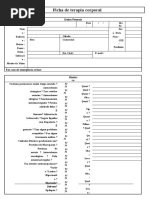 Ficha de Anamnese Corporal | PDF | Especialidades médicas | Medicina ...