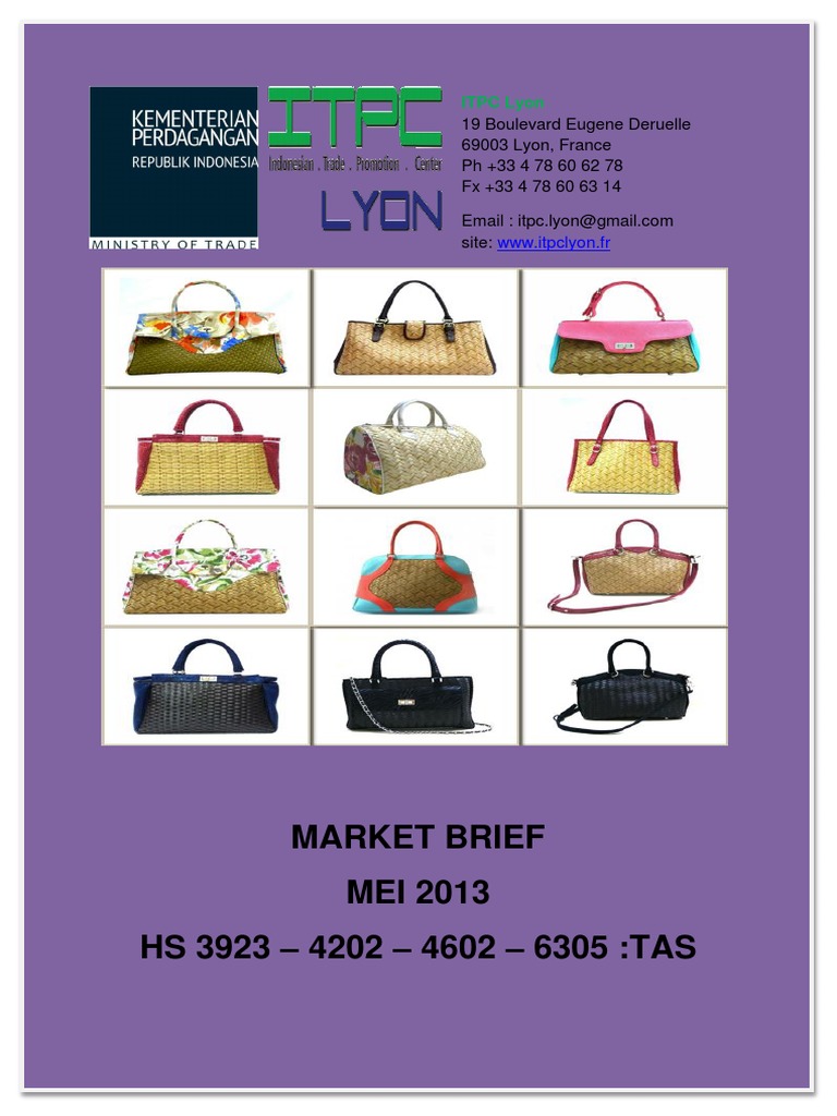 Market Brief MEI 2013 HS 3923 - 4202 - 4602 - 6305:TAS | PDF