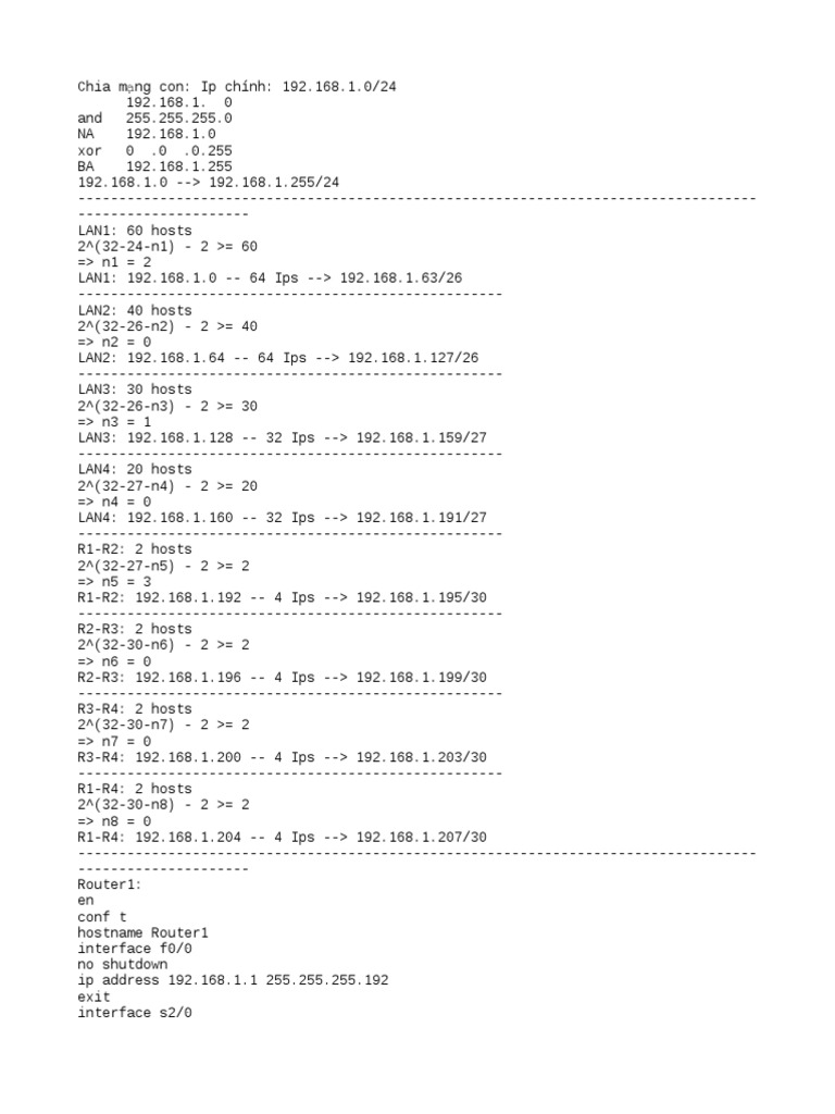 Baitap | Descargar gratis PDF | Ip Address | Router (Computing)