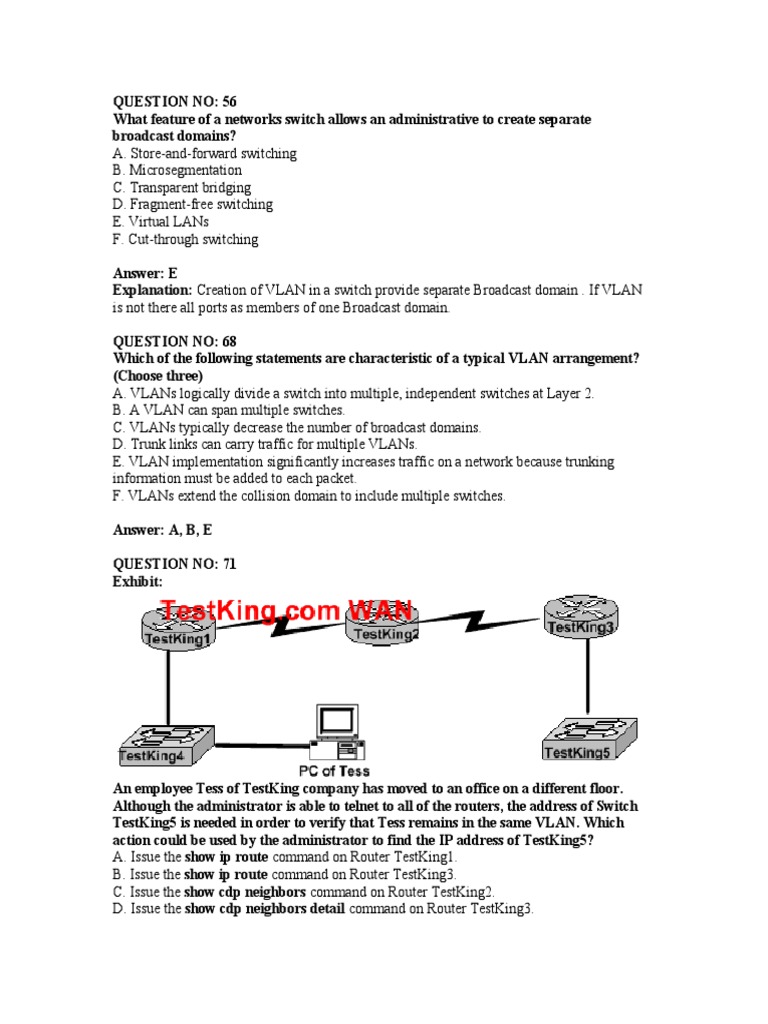 VLAN | PDF | Computer Network | Router (Computing)
