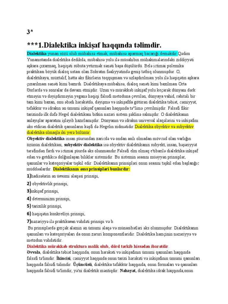3 Ulduz Cavablar | PDF