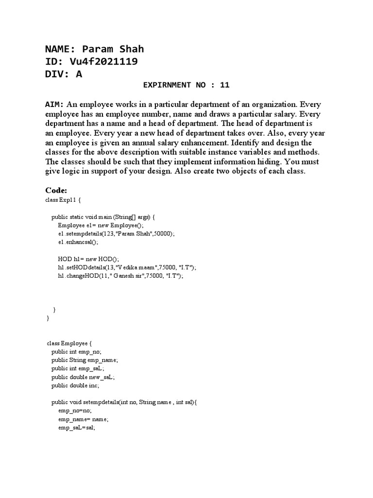 Exp11 - Vu4f2021119 - Param Shah | PDF | Information Technology Management | Systems Engineering