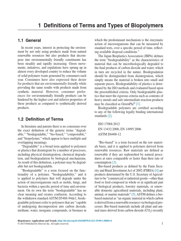 Niaounakis2015-Biopolymers Definition | Download Free PDF | Biodegradation | Biopolymer