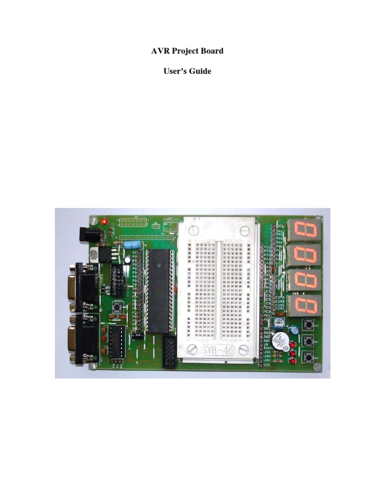 AVR Project Board User Guide | PDF | Computer Engineering | Classes Of ...