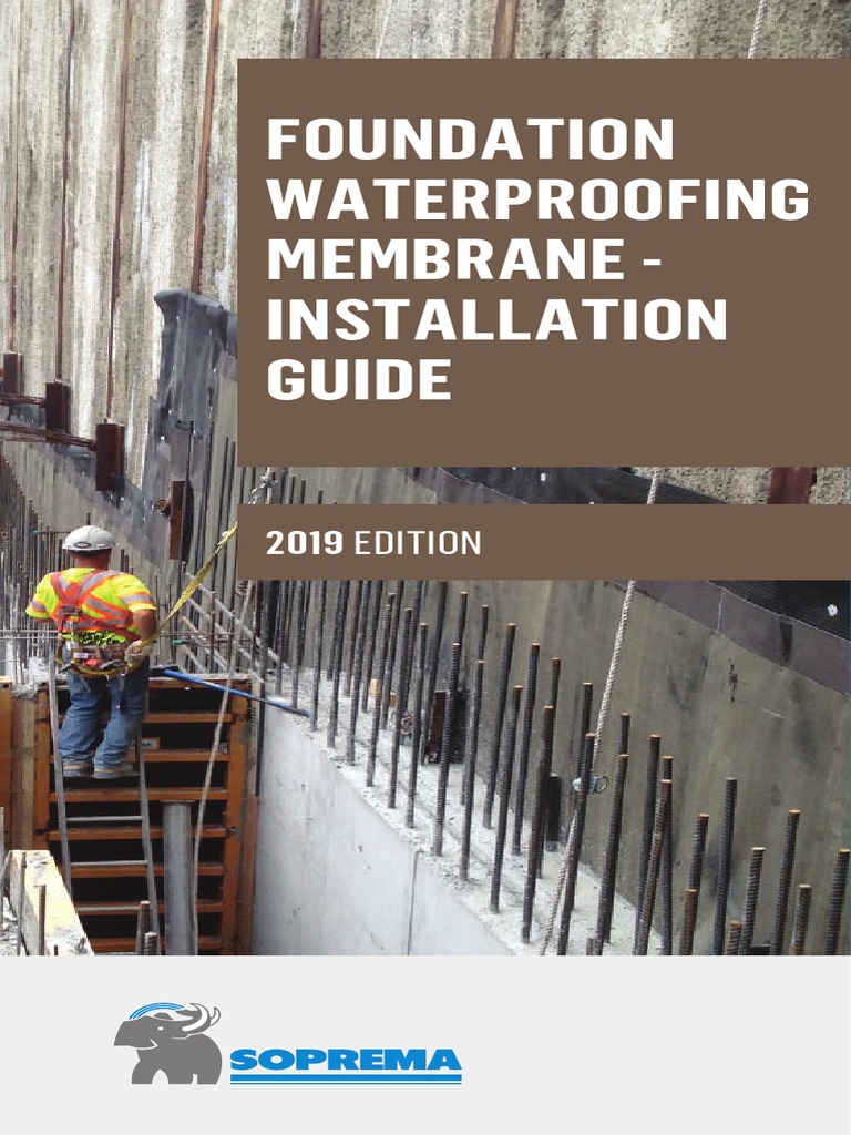 Foundation Waterproofing Membrane Installation Guide | PDF | Concrete ...