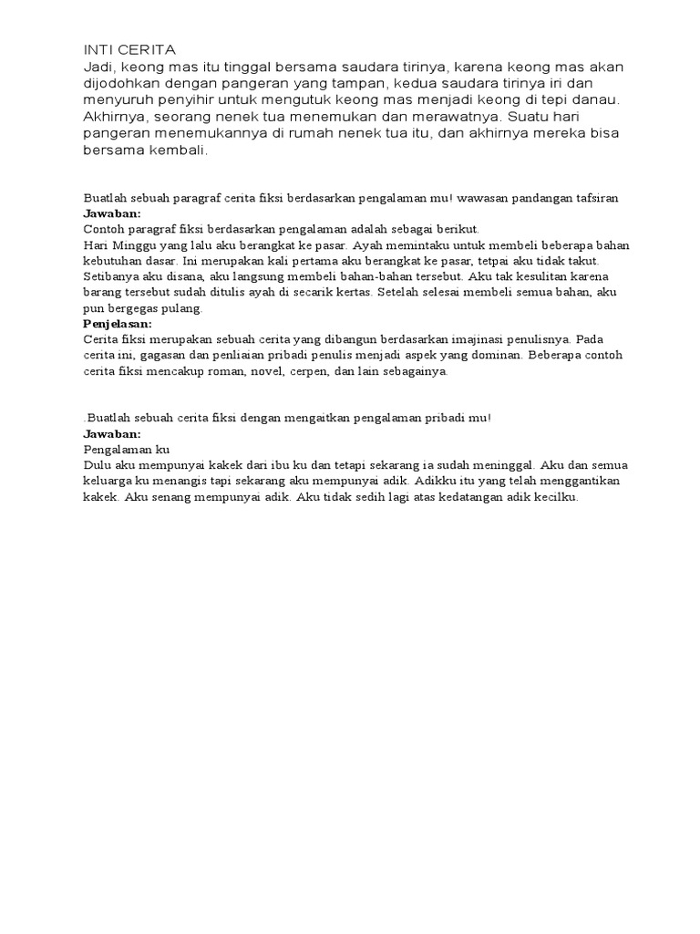 Cerita Fiksi | PDF | Fiksi Misteri, Thriller, & Kejahatan