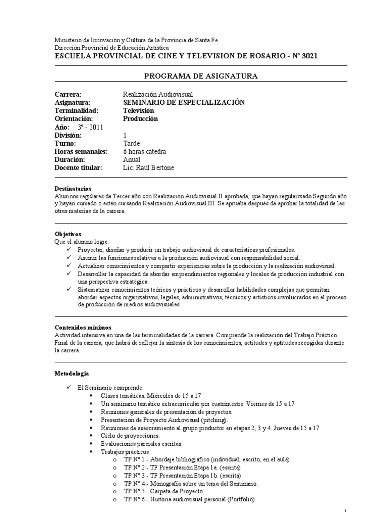 Programa - Epctv - Se - RB - 2011 | PDF | Televisión | Presupuesto