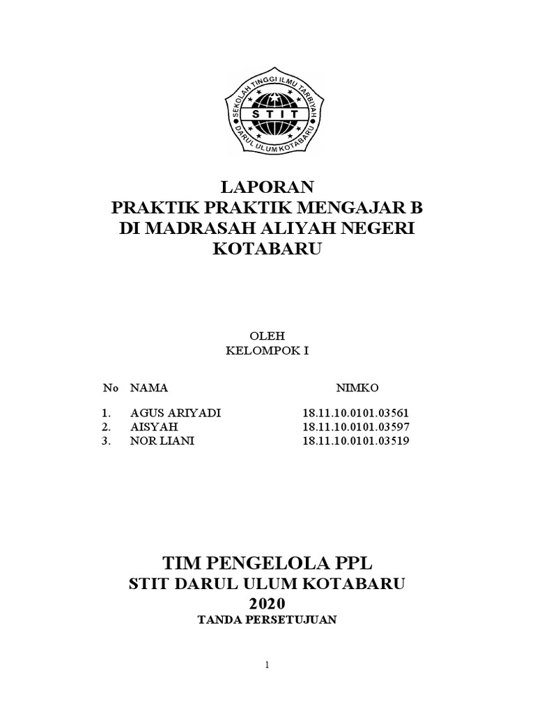Contoh Laporan PPL | PDF | Karier & Perkembangan