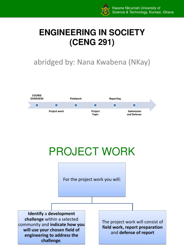 Engineering in Society (Ceng 291) : Abridged By: Nana Kwabena (Nkay) | PDF | Natural Environment