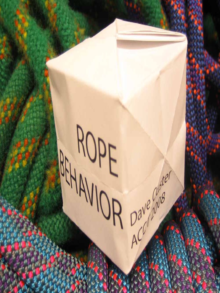 Rope Behavior | PDF | Rope | Mechanics