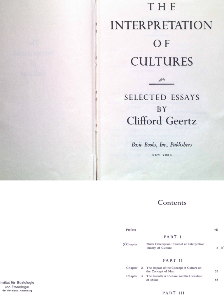 Geertz, Clifford (1973) - Thick Description | PDF | Anthropology ...