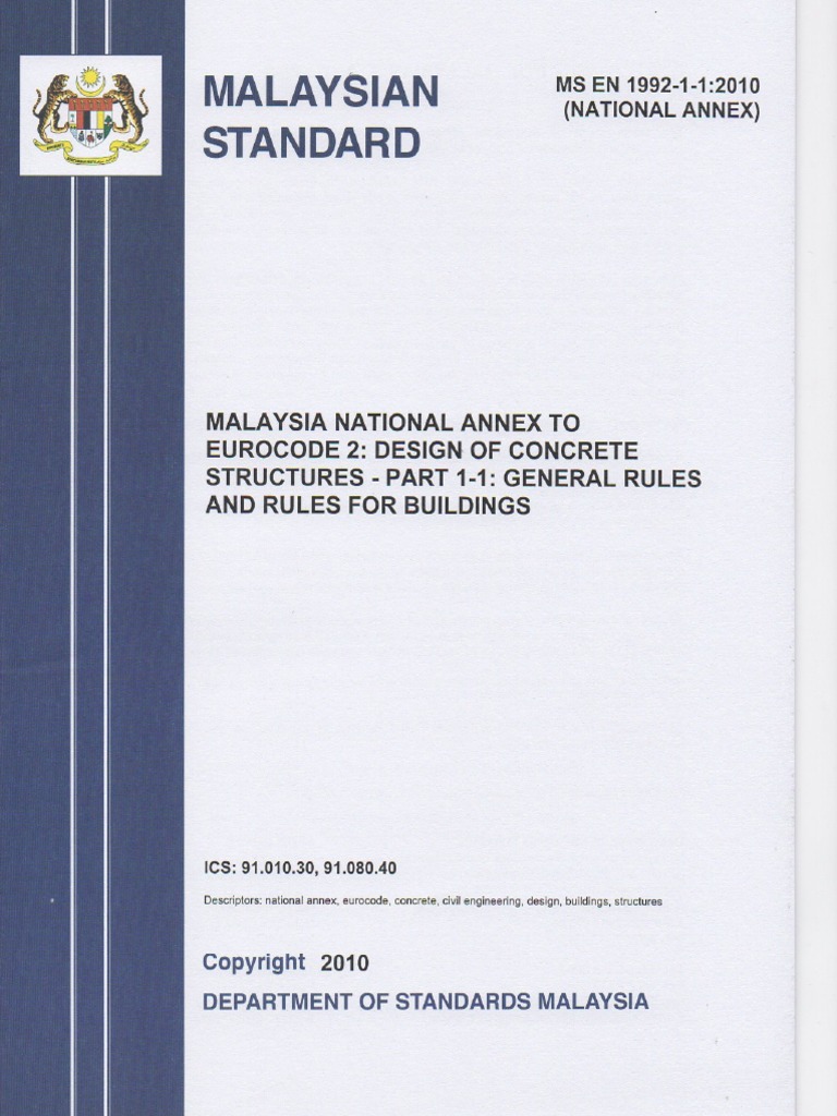 Malaysian National Annex To EC2 | PDF