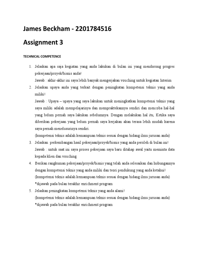 CSKMG CSBKS Csals-Assignment Bulan 3-Tc-In | PDF