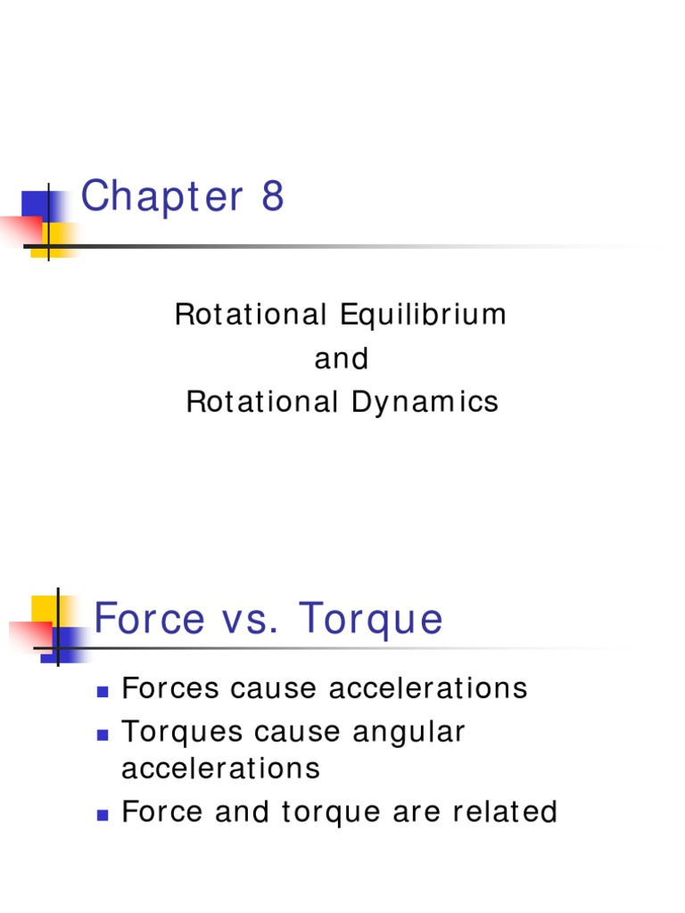 Rotational Equilibrium and Rotational Dynamics | PDF | Torque | Force