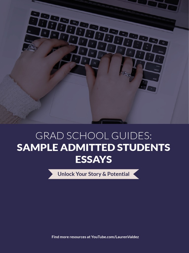 Grad School Guides - Sample Essays | PDF | Teachers | Essays