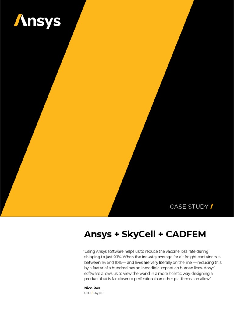 Ansys + Skycell + Cadfem: Case Study | PDF | Simulation | Internet Of ...