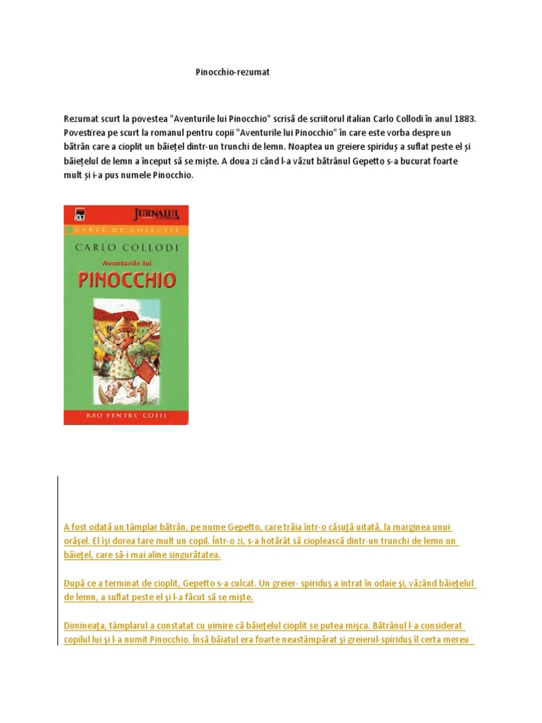 Pinocchio | PDF