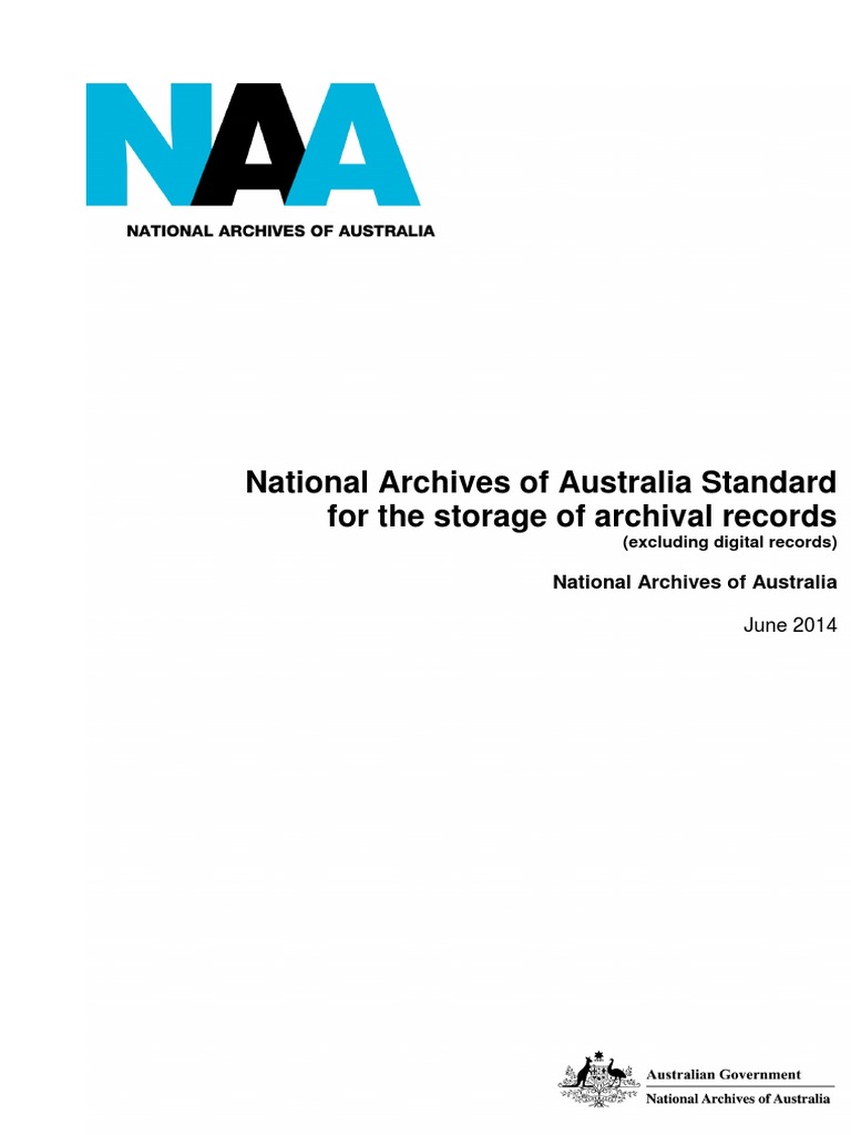 NAA Standard For The Storage of Archival Records | PDF | Computer Data Storage | Archive