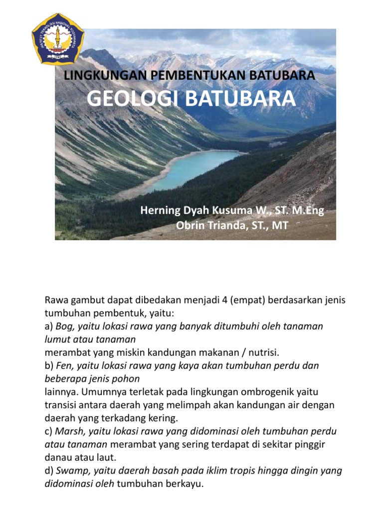 Geologi Batubara 4 | PDF