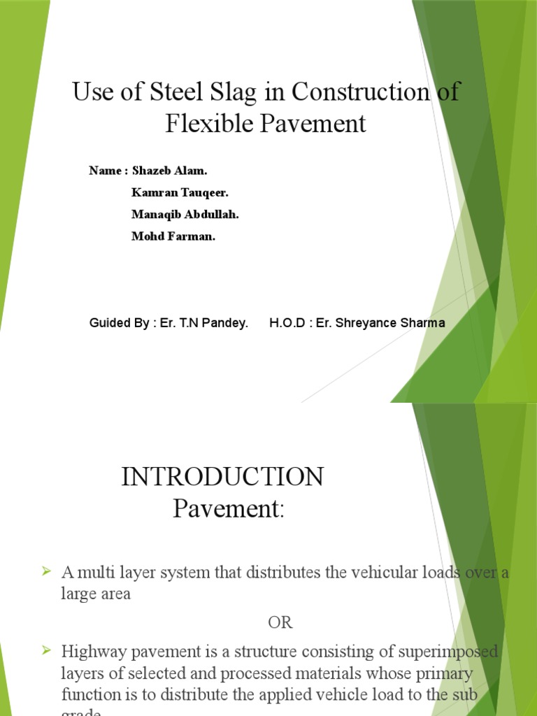 Use of Steel Slag in Construction of Flexible Pavement | PDF | Road ...